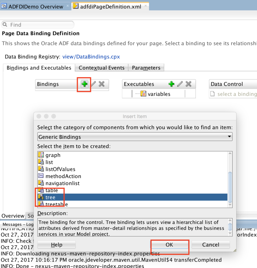 How to prepare ADF Desktop Integration (ADFDI) bindings to be utilised ...