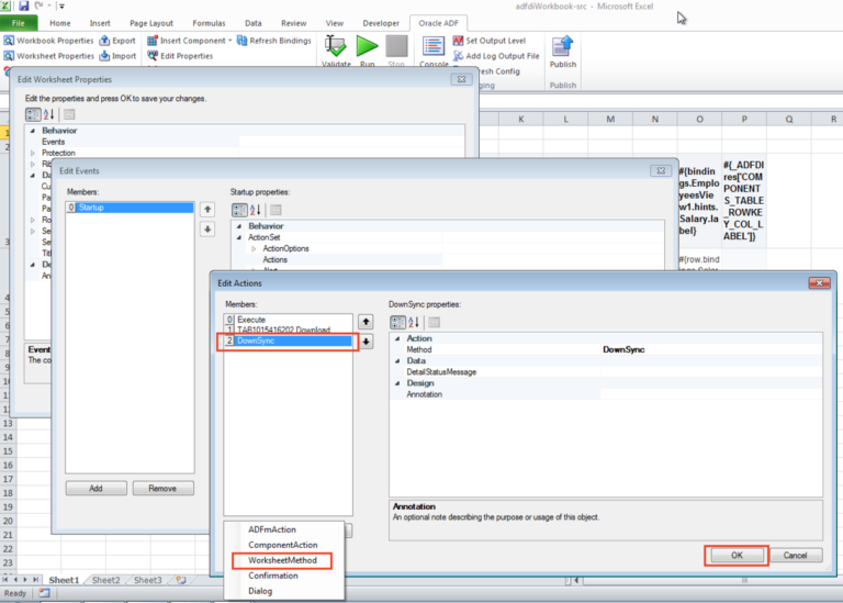 How To Configure Adf Desktop Integration Adfdi Worksheet To Load Data