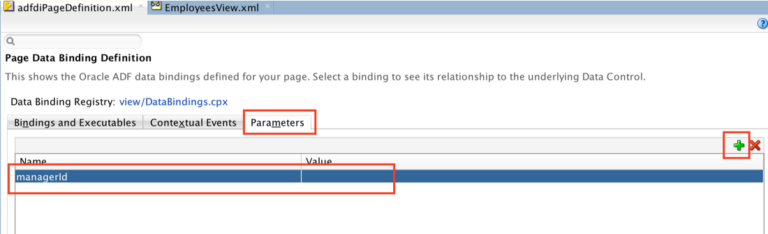 How to pass a parameter to ADF Desktop Integration (ADFDI) excel ...