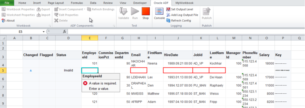 How to insert new record in table component of ADF Desktop integration ...